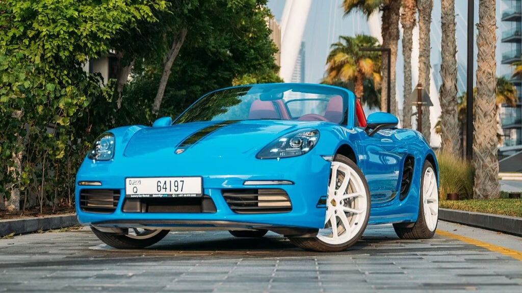 Porsche Boxster 718 Style Edition Blue - Pugachev - השכרת רכב בדובאי